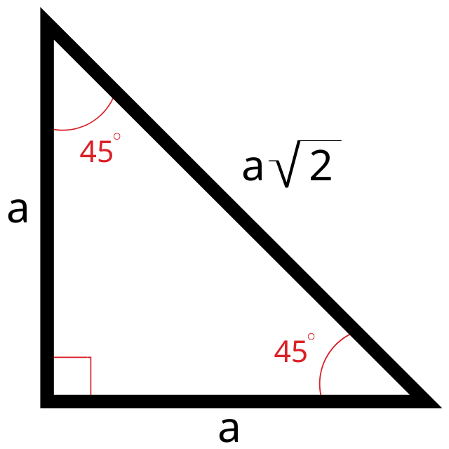 45 45 90 Triangle Formula