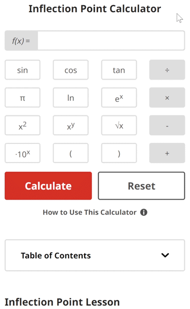 Inflection Point Calculator | Best Full Solution Steps